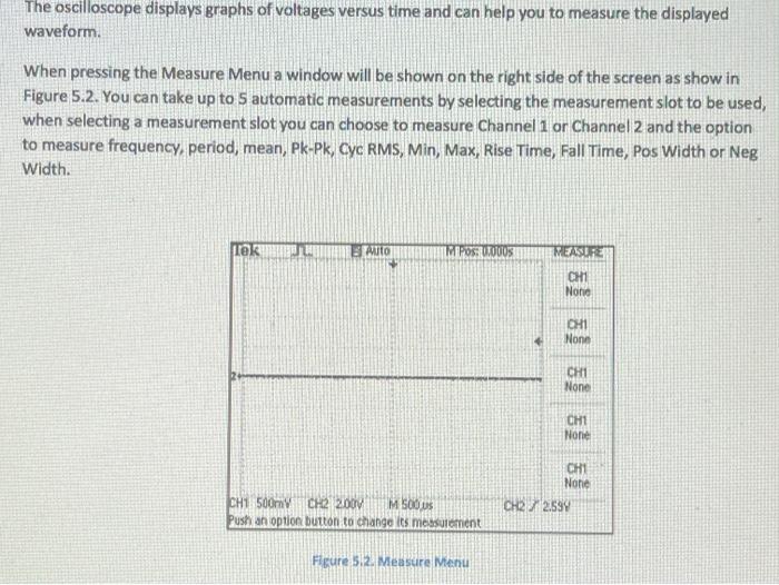 Solved The oscilloscope displays graphs of voltages versus | Chegg.com