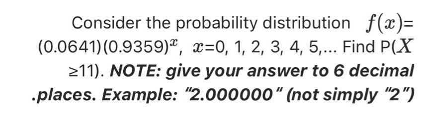 Solved Consider the probability distribution | Chegg.com