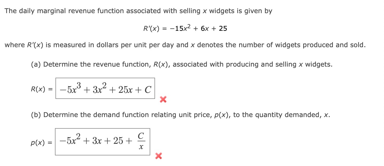 Solved The daily marginal revenue function associated with | Chegg.com