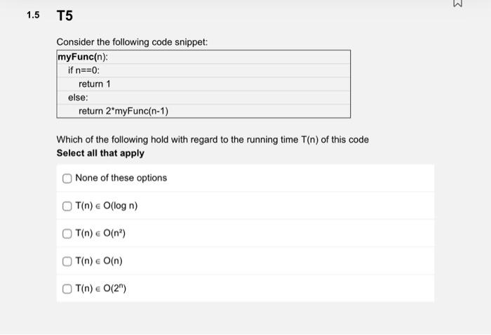 Solved Consider the following code snippet: Which of the | Chegg.com Solved Consider the following code snippet: Which of the | Chegg.com