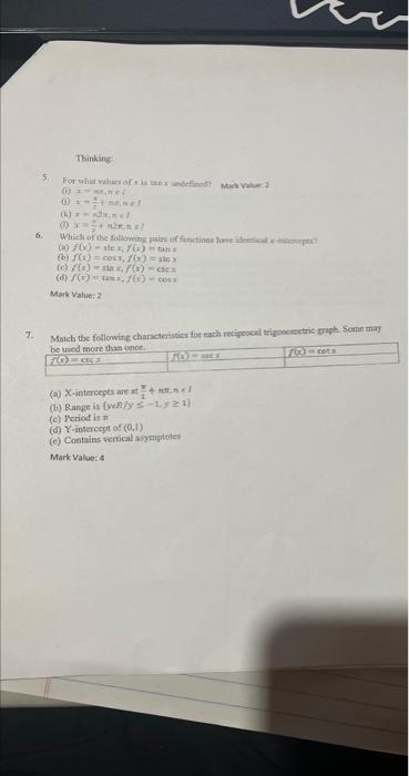 Solved (i) 2= ind in i (i) =−mt+ mitinat (1) x=27+n2πn+1 6. | Chegg.com