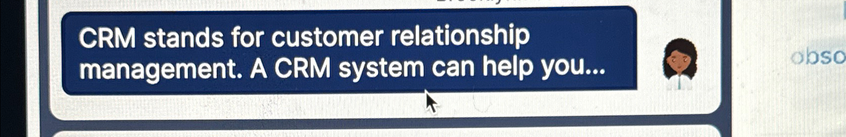 Solved CRM stands for customer relationship management. A | Chegg.com