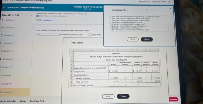 Solved Heci fue inuatererts Data table 1. How mery pools | Chegg.com