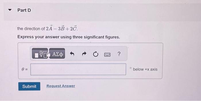 Solved the magnitude of B−3A. Express your answer using | Chegg.com