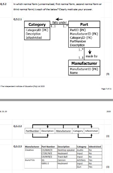 9.53 The below Entity Relationship Diagram (ERD) is | Chegg.com