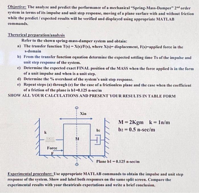Solved Objective: The analyze and predict the performance of | Chegg.com
