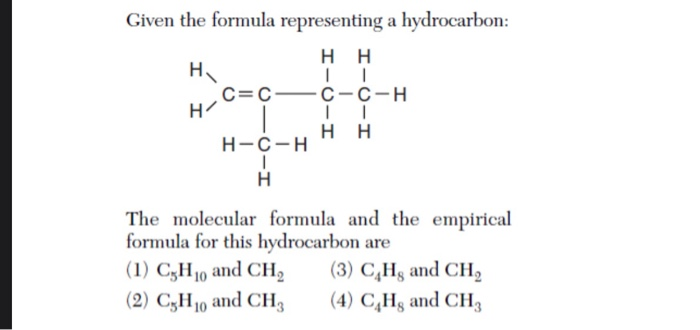 Solved H Given the formula representing a hydrocarbon: Η Η | Chegg.com