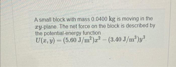 Solved A. What is the magnitude of the block when it is at | Chegg.com