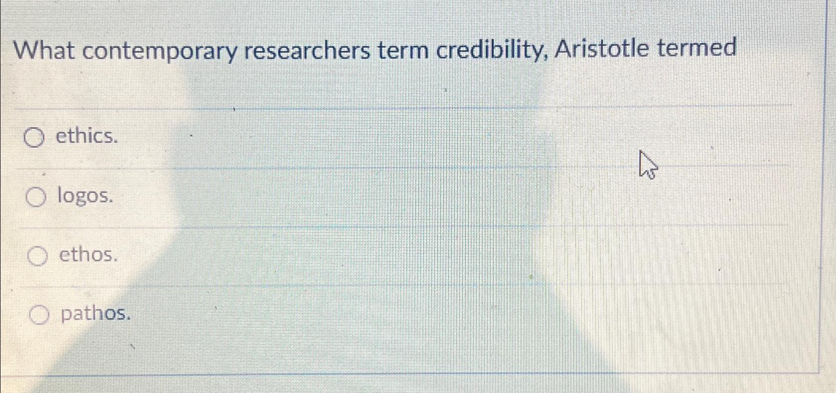 Solved What contemporary researchers term credibility, | Chegg.com