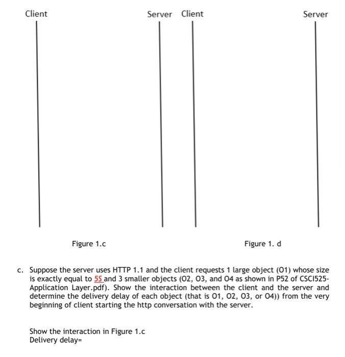 Solved Problem 1. HTTP Channels Consider a scenario that a | Chegg.com