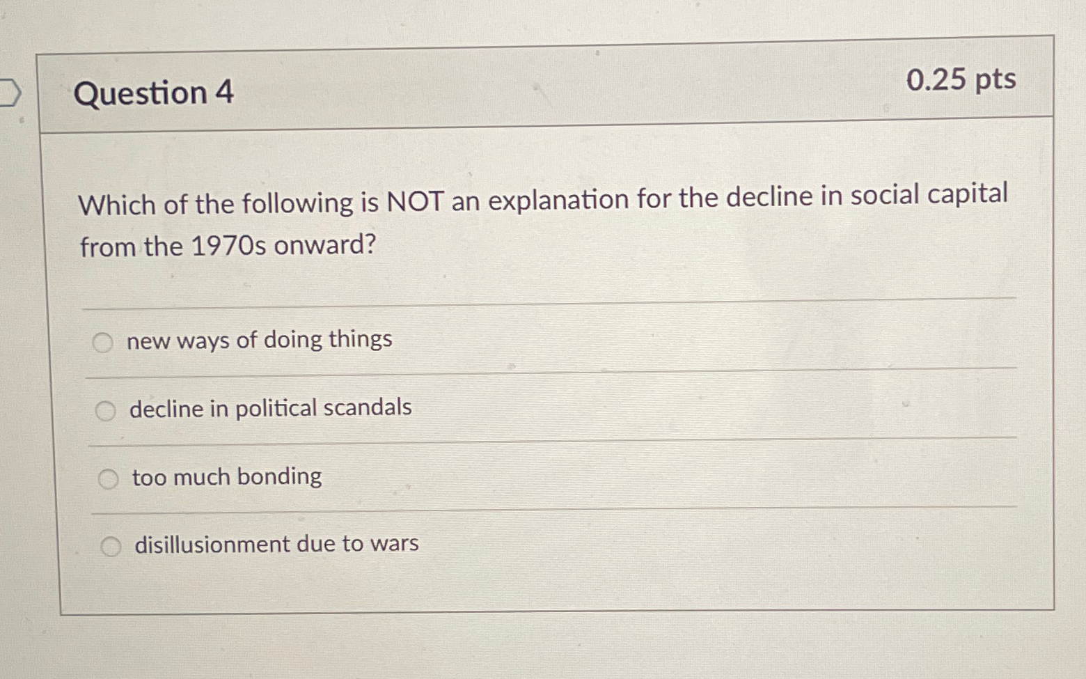 Solved Question 40.25 ﻿ptsWhich of the following is NOT an | Chegg.com