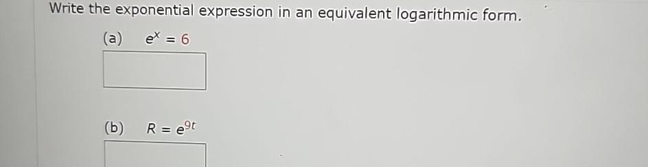 Solved Write the exponential expression in an equivalent | Chegg.com