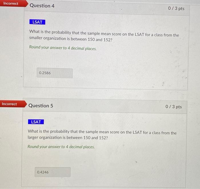 Solved The LSAT is a test taken for law school admission. | Chegg.com