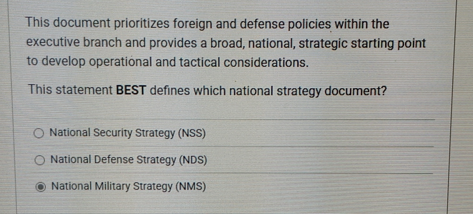 This document prioritizes foreign and defense | Chegg.com