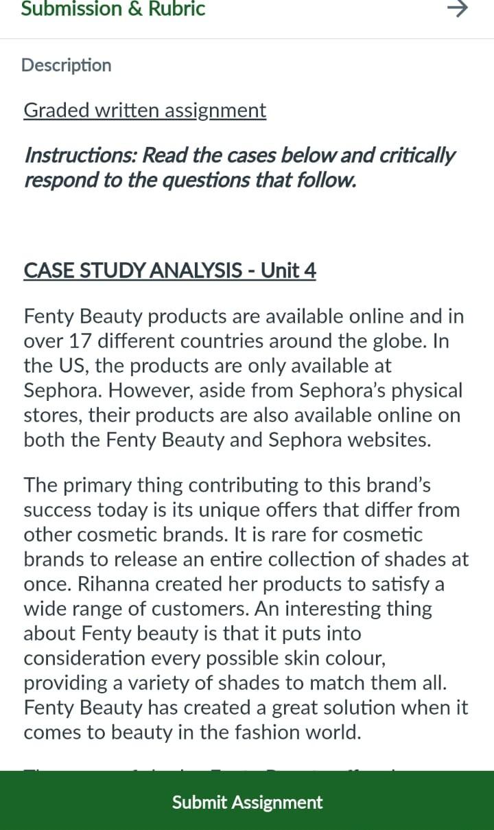 Solved Description Graded written assignment Instructions: | Chegg.com