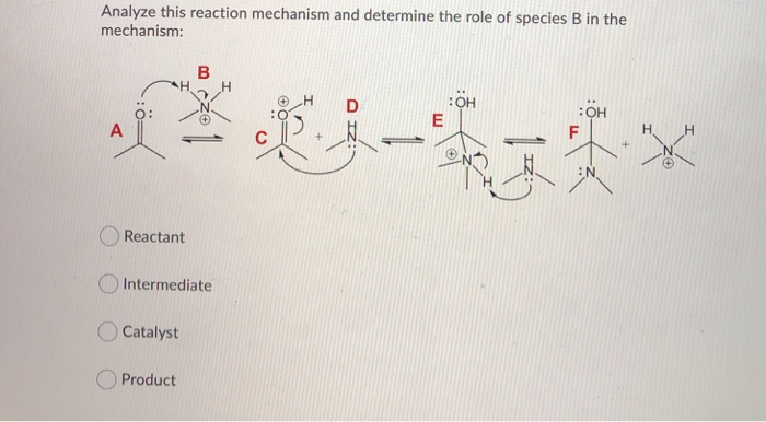 Solved Analyze this reaction mechanism and determine the | Chegg.com