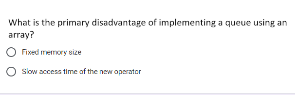 Solved What is the primary disadvantage of implementing a | Chegg.com