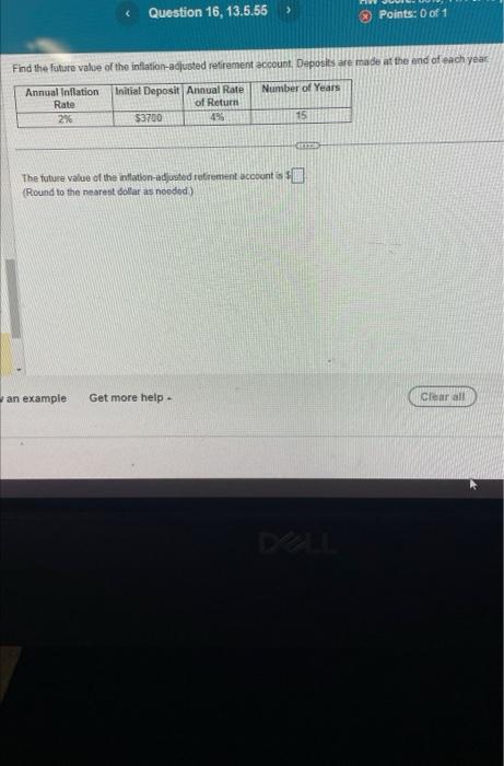 Solved Find the future value of the intation-adusted | Chegg.com