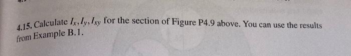 Solved Calculate Ix,Iy,Ixy for the section of ﻿Figure P4.9 | Chegg.com