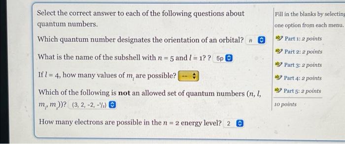 Solved Select the correct answer to each of the following | Chegg.com