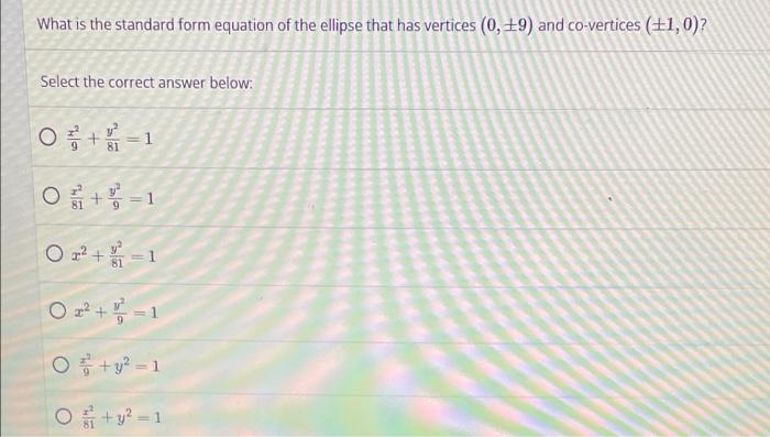 Solved Graph the ellipse given below by dragging the center, | Chegg.com