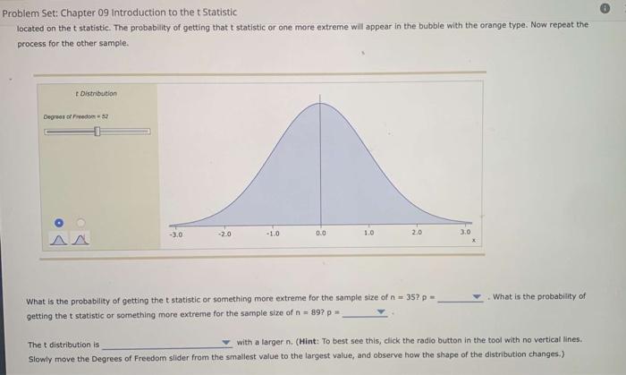 Solved Problem Set: Chapter 09 Introduction to the t | Chegg.com
