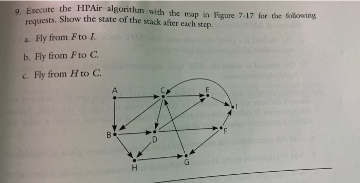 18. Execute the HPAir algorithm with the map in | Chegg.com