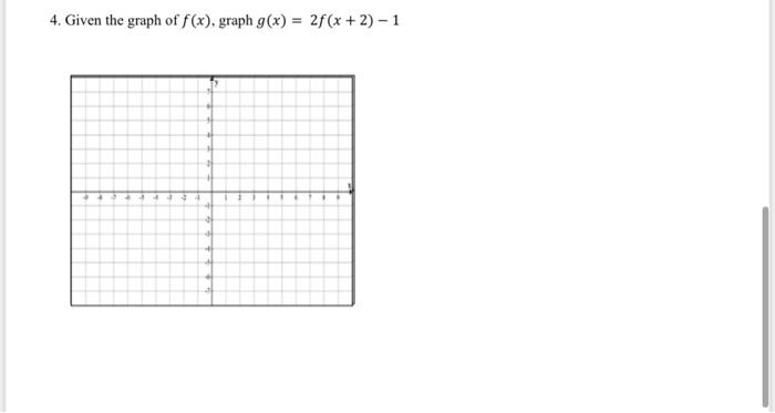 g(x)=2f(x+2)−13. \$keftch the graph. Labci all | Chegg.com