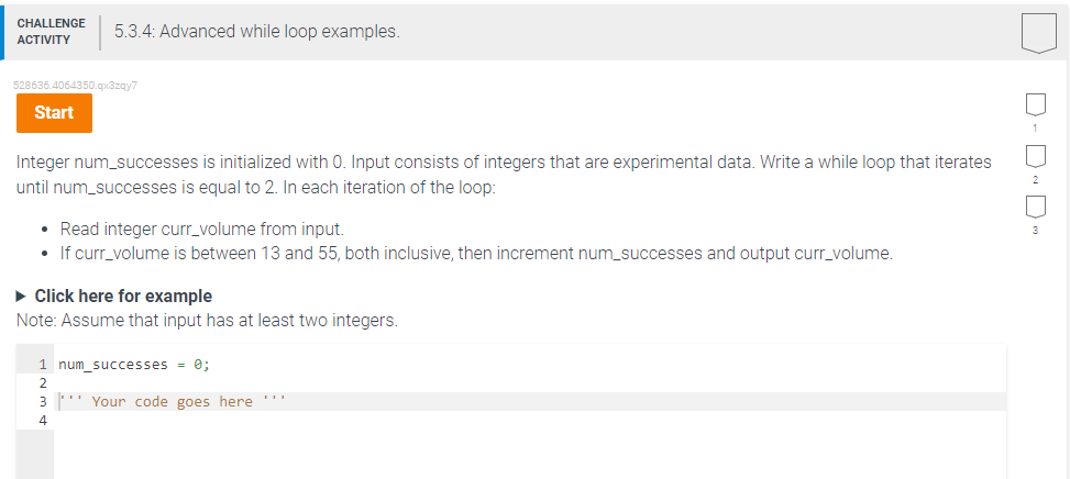 Solved Integer Numsuccesses Is Initialized With 0 ﻿input 