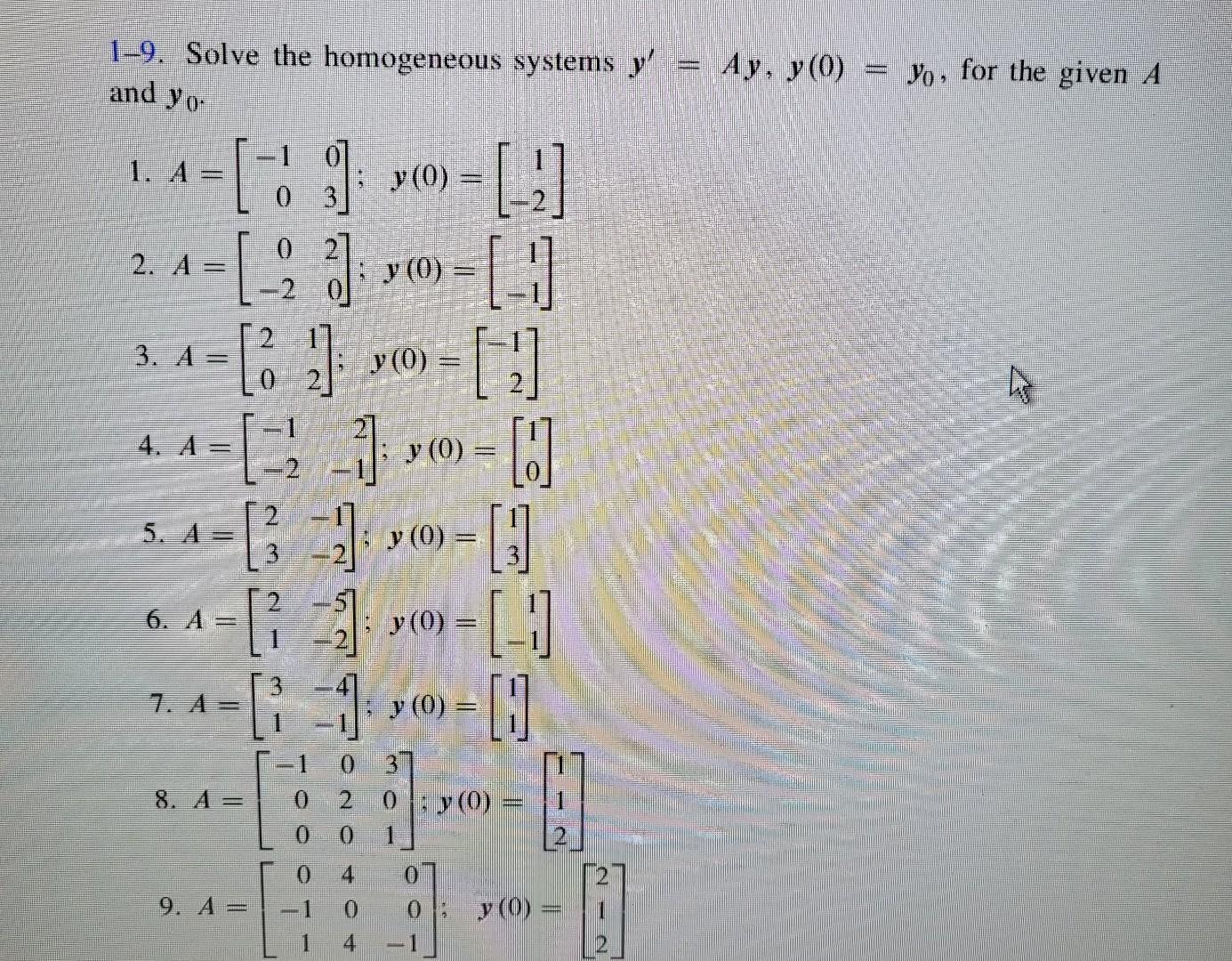 Solved (3) Matrix exponential using Laplace transform For | Chegg.com