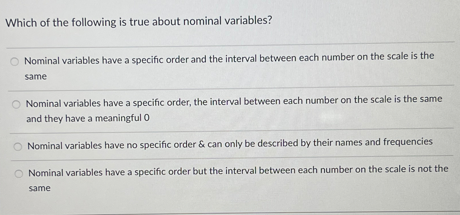 Solved Which of the following is true about nominal | Chegg.com