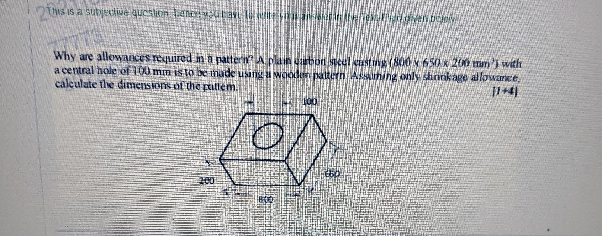 Solved Why are allowances required in a pattern? A plain | Chegg.com