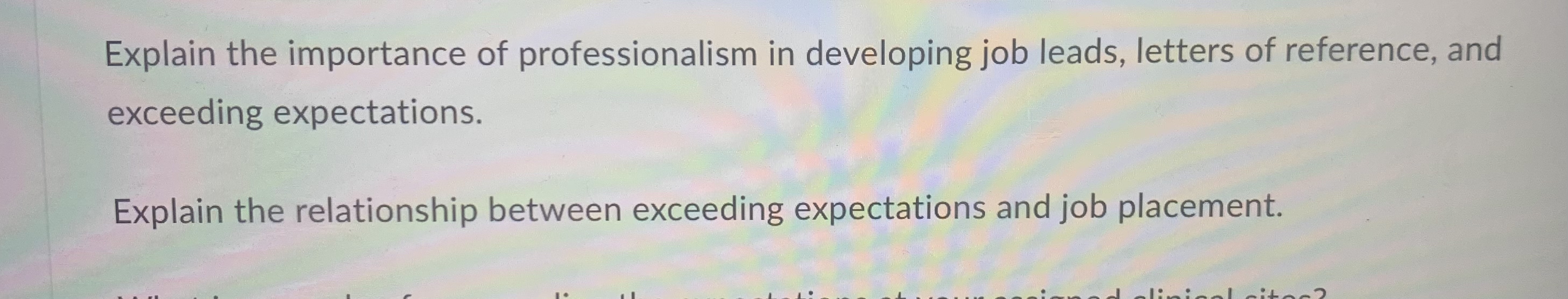 Solved Explain the importance of professionalism in | Chegg.com