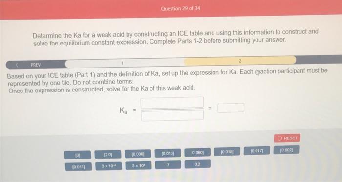 Solved Determine the Ka for a weak acid by constructing an | Chegg.com