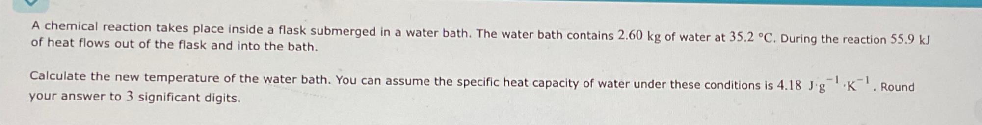 Solved A chemical reaction takes place inside a flask | Chegg.com