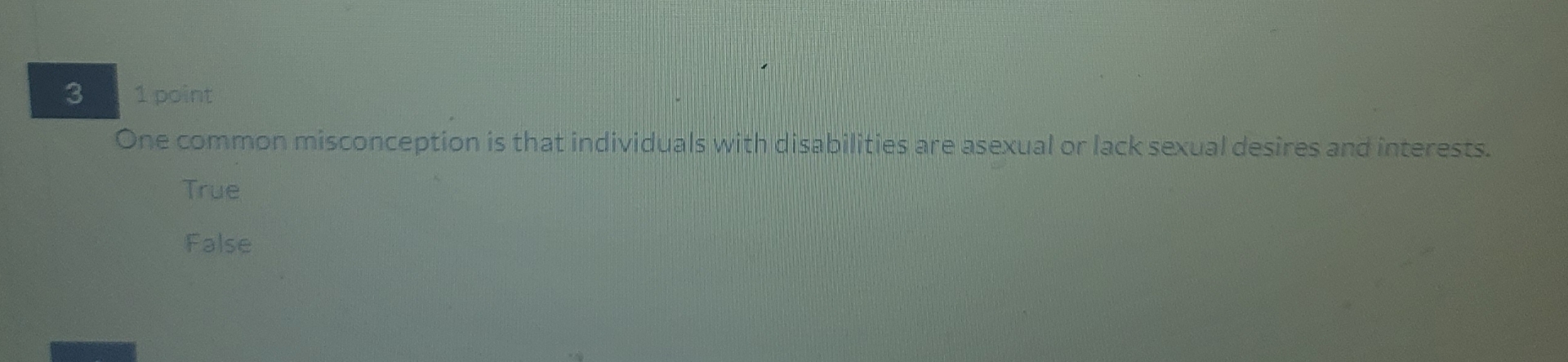 Solved 1 ﻿pointone Common Misconception Is That Individuals