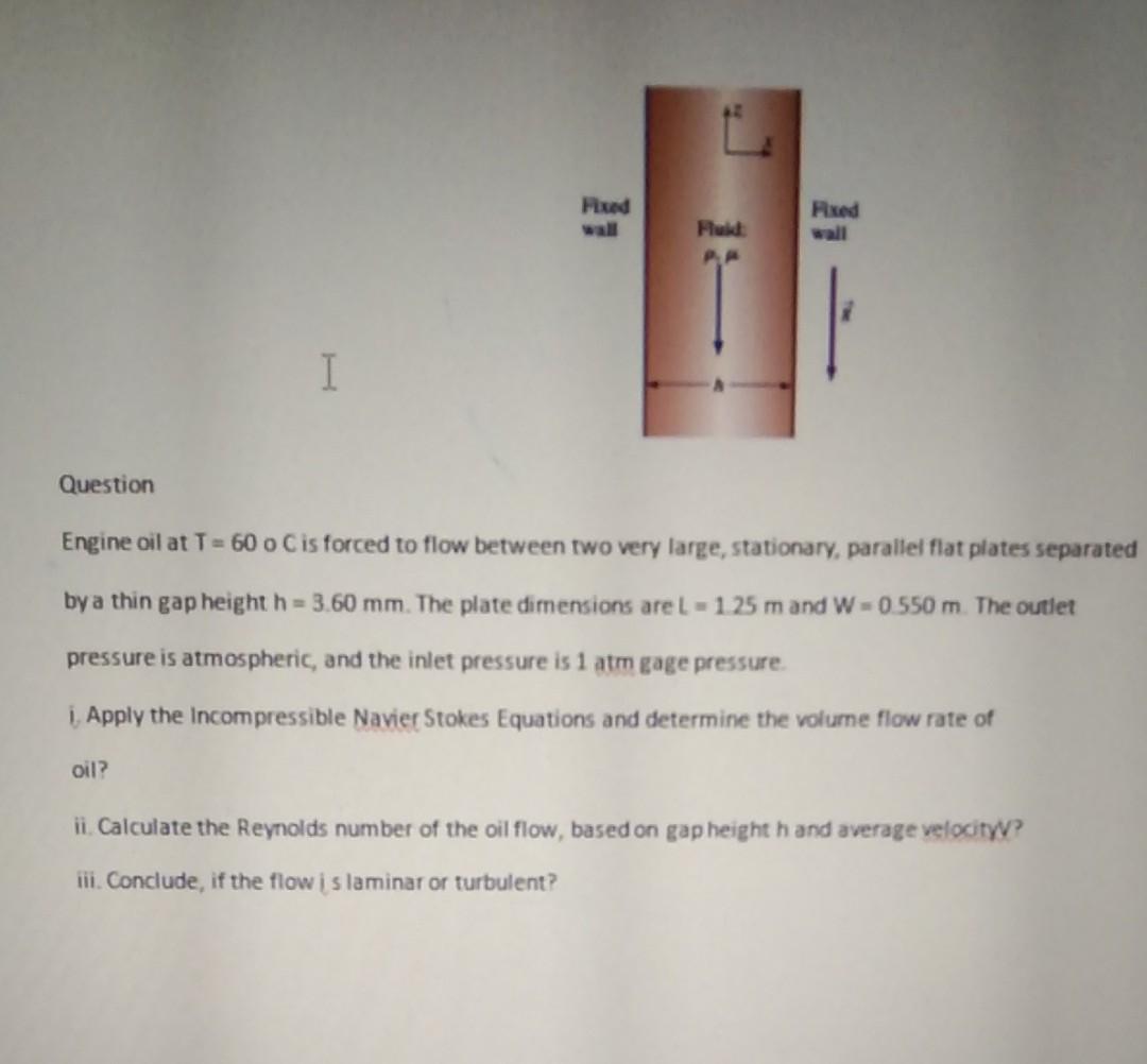 Solved Question Consider steady, incompressible, parallel, | Chegg.com Solved Question Consider steady, incompressible, parallel, | Chegg.com