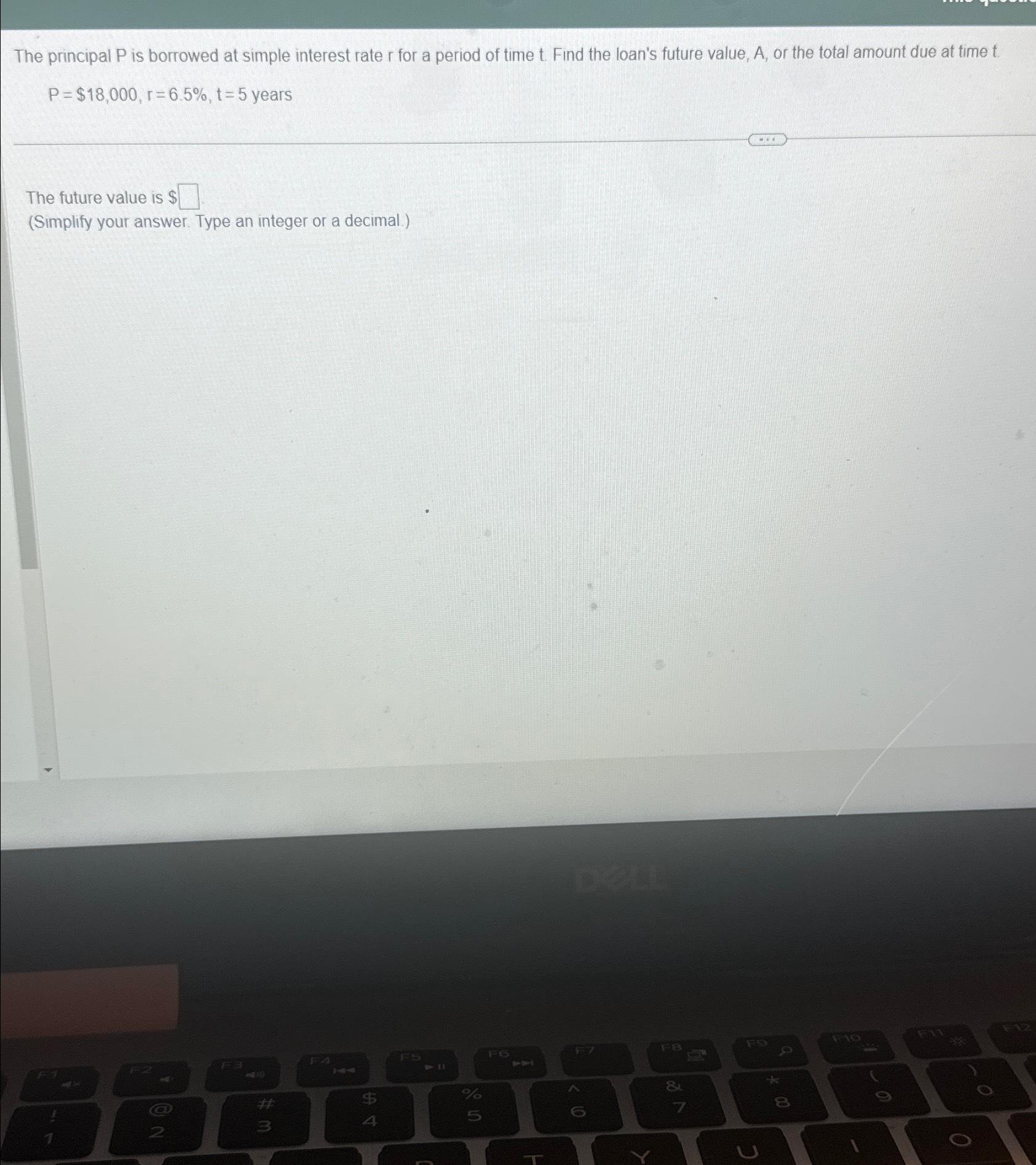 Solved The principal P ﻿is borrowed at simple interest rate | Chegg.com