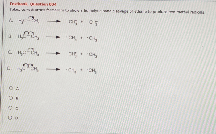 Solved Testbank Question 004 Select Correct Arrow Formalism