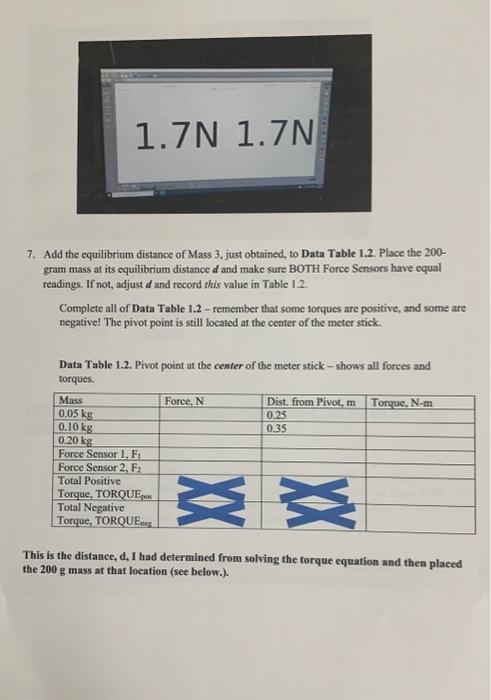 Solved Experiment: Part 1: Torque about a Pivot Point (at | Chegg.com