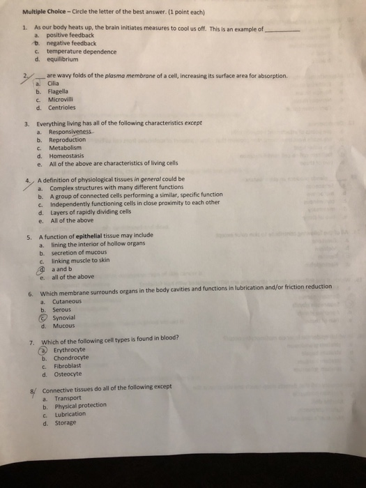 Solved Multiple Choice-Circle the letter of the best answer. | Chegg.com