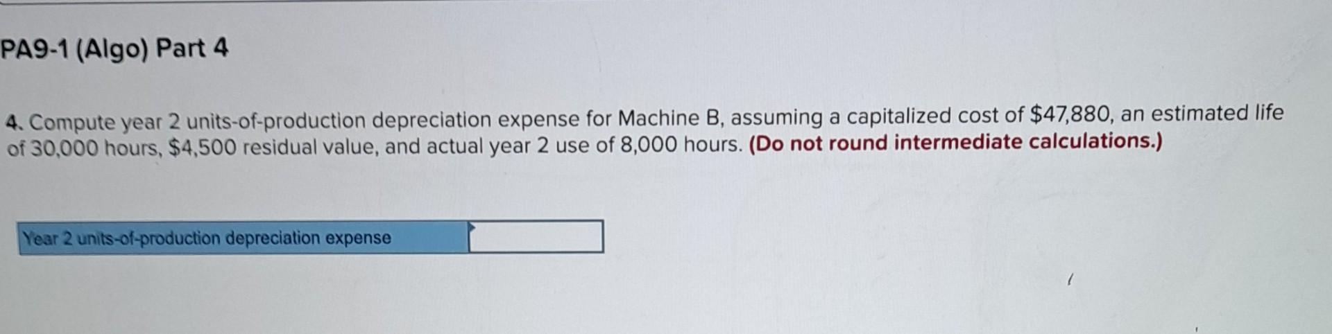 Solved Required information PA9-1 (Algo) Computing | Chegg.com
