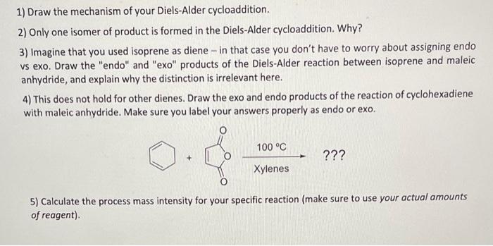 Solved Reaction Scheme 1) Draw the mechanism of your | Chegg.com