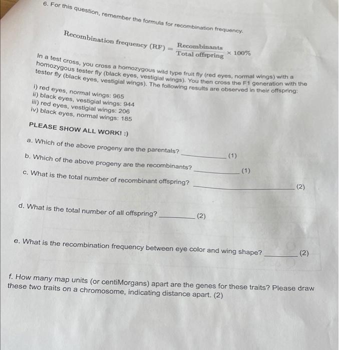 Solved 6. For this question, remember the formula for | Chegg.com