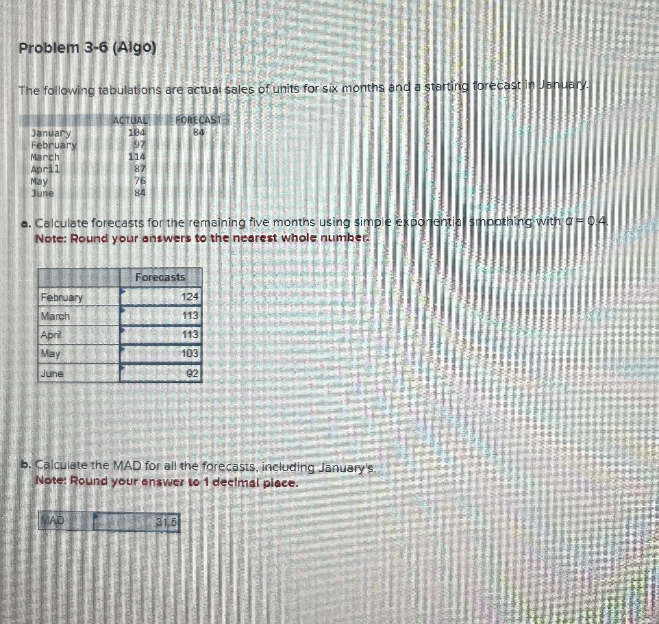 Solved Problem 3-6 (Algo)The following tabulations are | Chegg.com