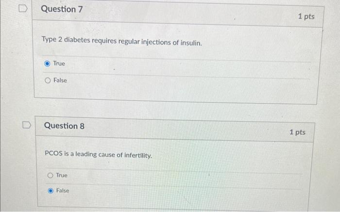 Type 2 diabetes requires regular injections of | Chegg.com