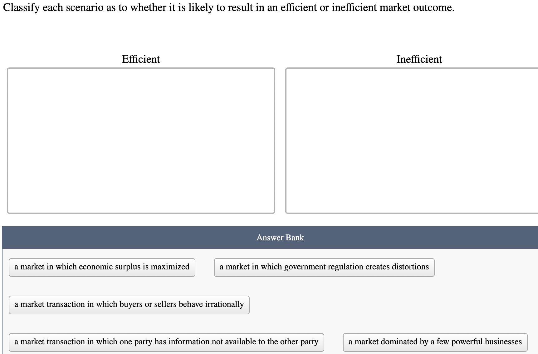 Solved Classify each scenario as to whether it is likely to | Chegg.com