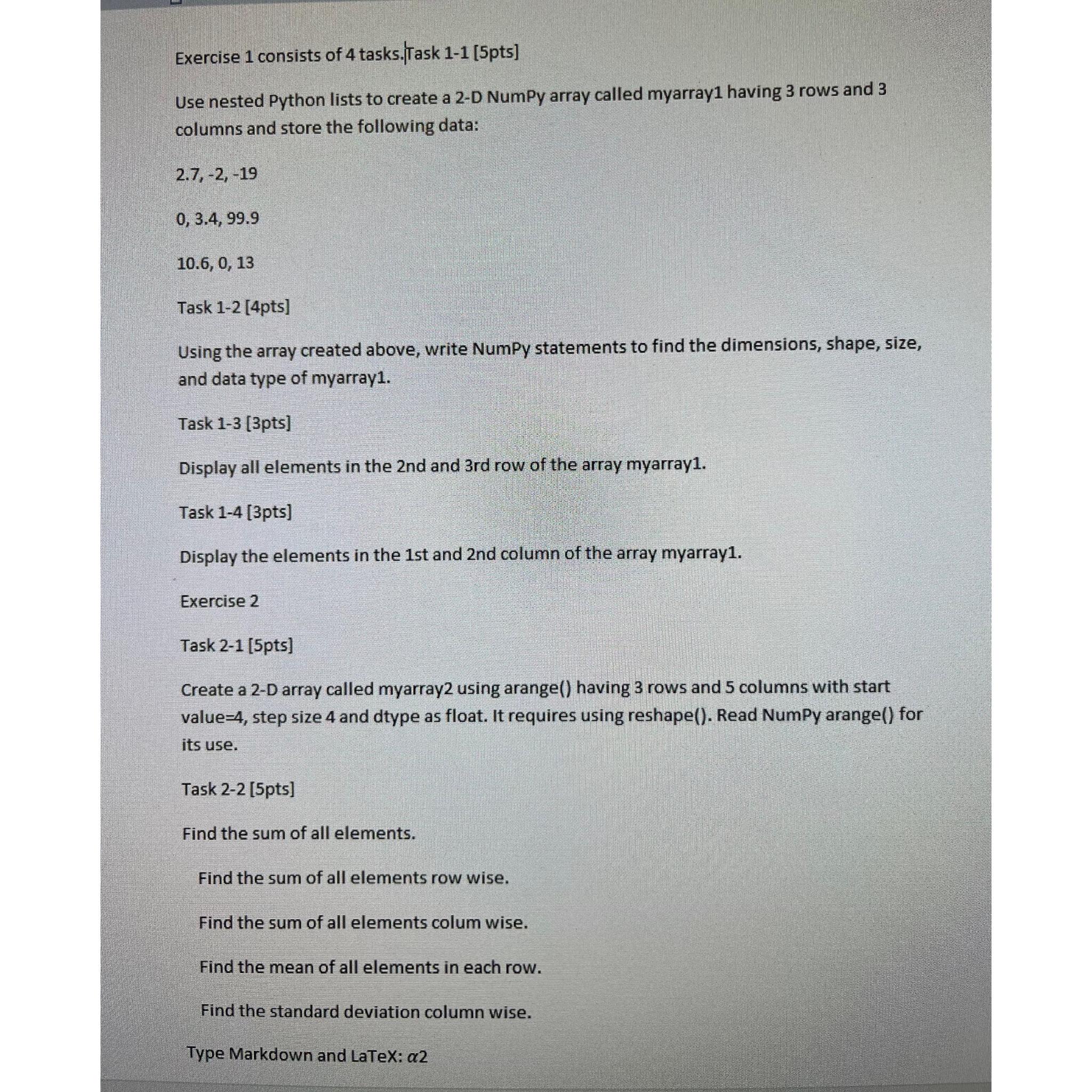 Solved Exercise 1 ﻿consists of 4 ﻿tasks.|Task 1-1 [5pts]Use | Chegg.com