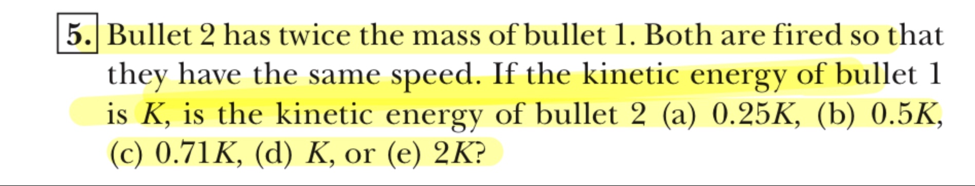 Solved Bullet 2 ﻿has twice the mass of bullet 1 . ﻿Both are | Chegg.com