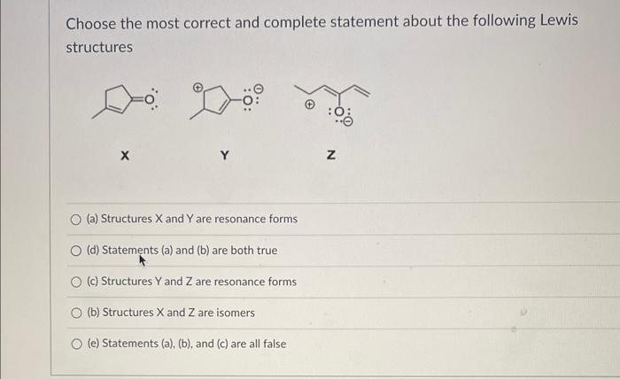 Solved Choose the most correct and complete statement about | Chegg.com